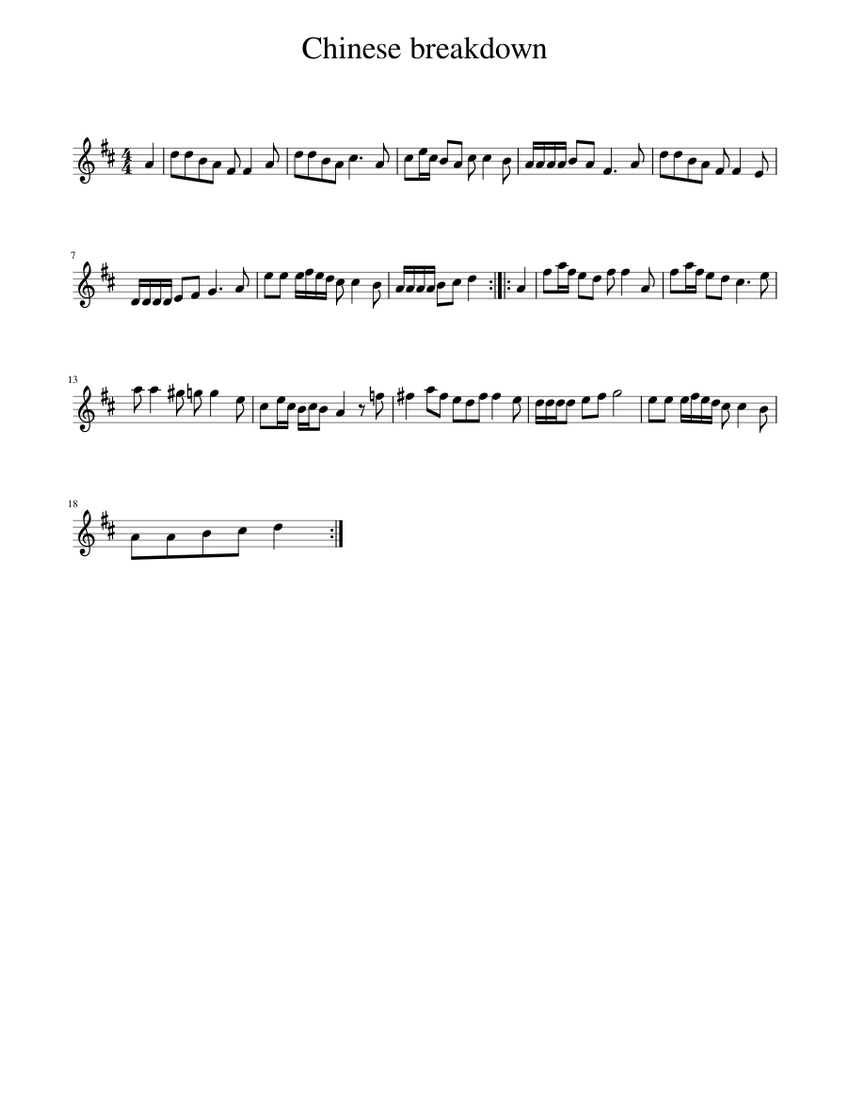 Chinese breakdown Sheet music for Piano (Solo) Easy | Musescore.com