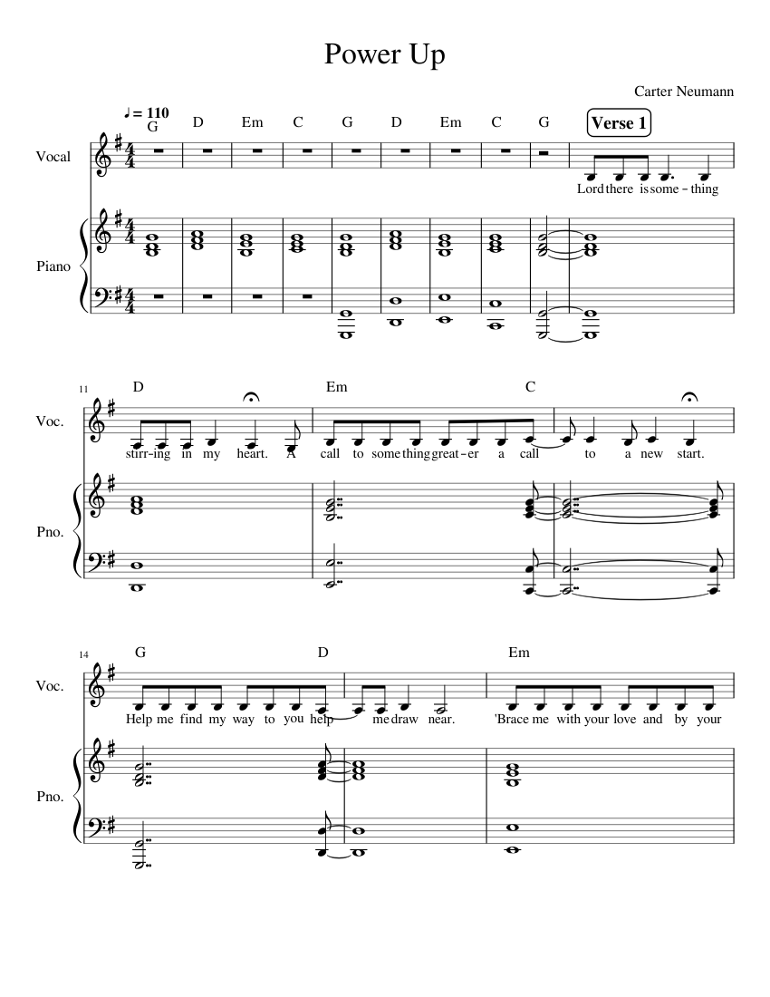 Power Up Sheet music for Piano (Piano Duo) | Musescore.com