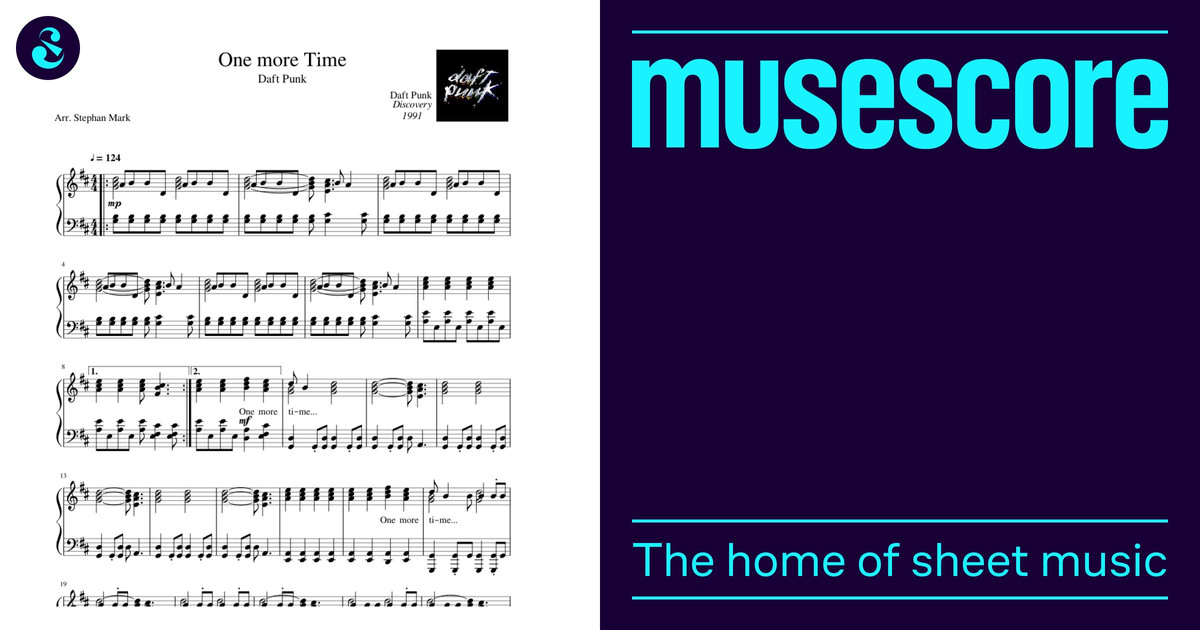 daft punk one more time cover piano