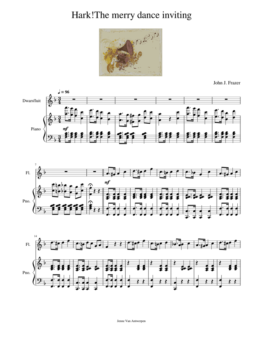Hark the merry dance inviting – John J. Frazer Sheet music for Piano ...