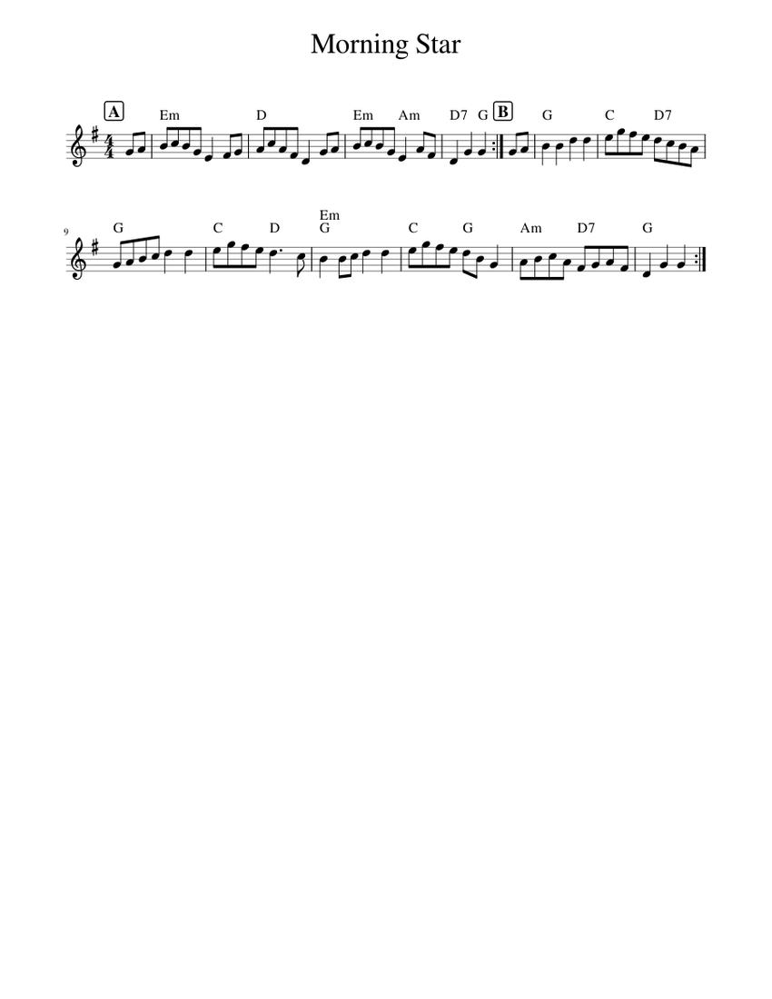 Morning Star Sheet music for Piano (Solo) Easy | Musescore.com