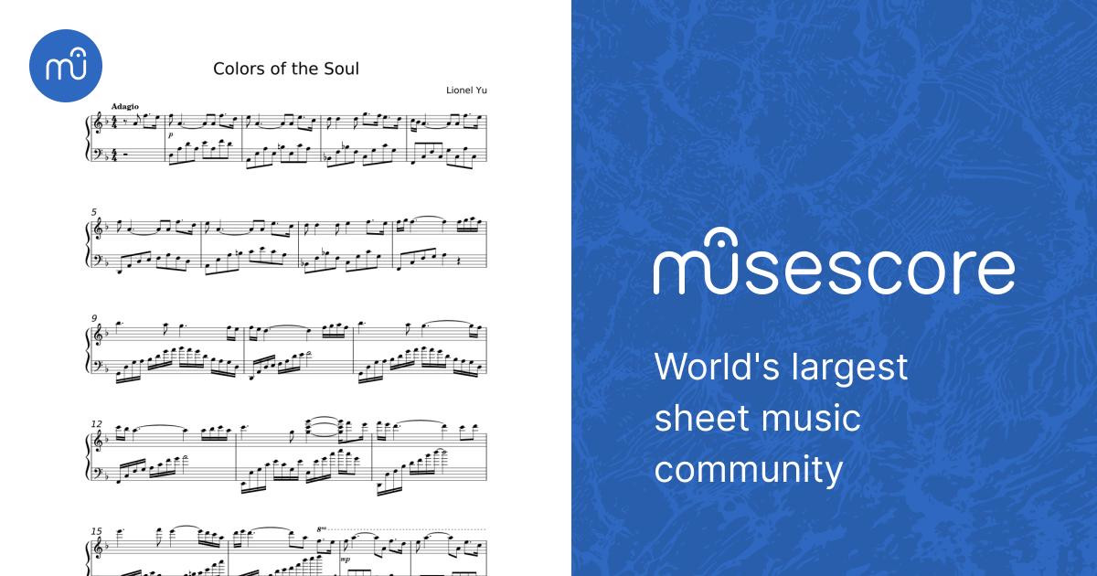 Colors of the Soul - Lionel Yu Sheet Music for Piano (Mixed Trio ...