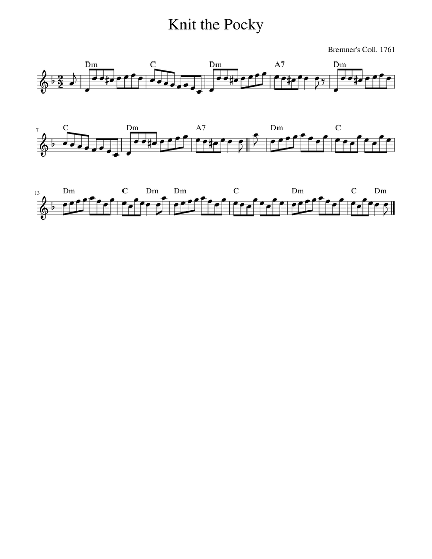 Knit the Pocky Sheet music for Piano (Solo) Easy | Musescore.com