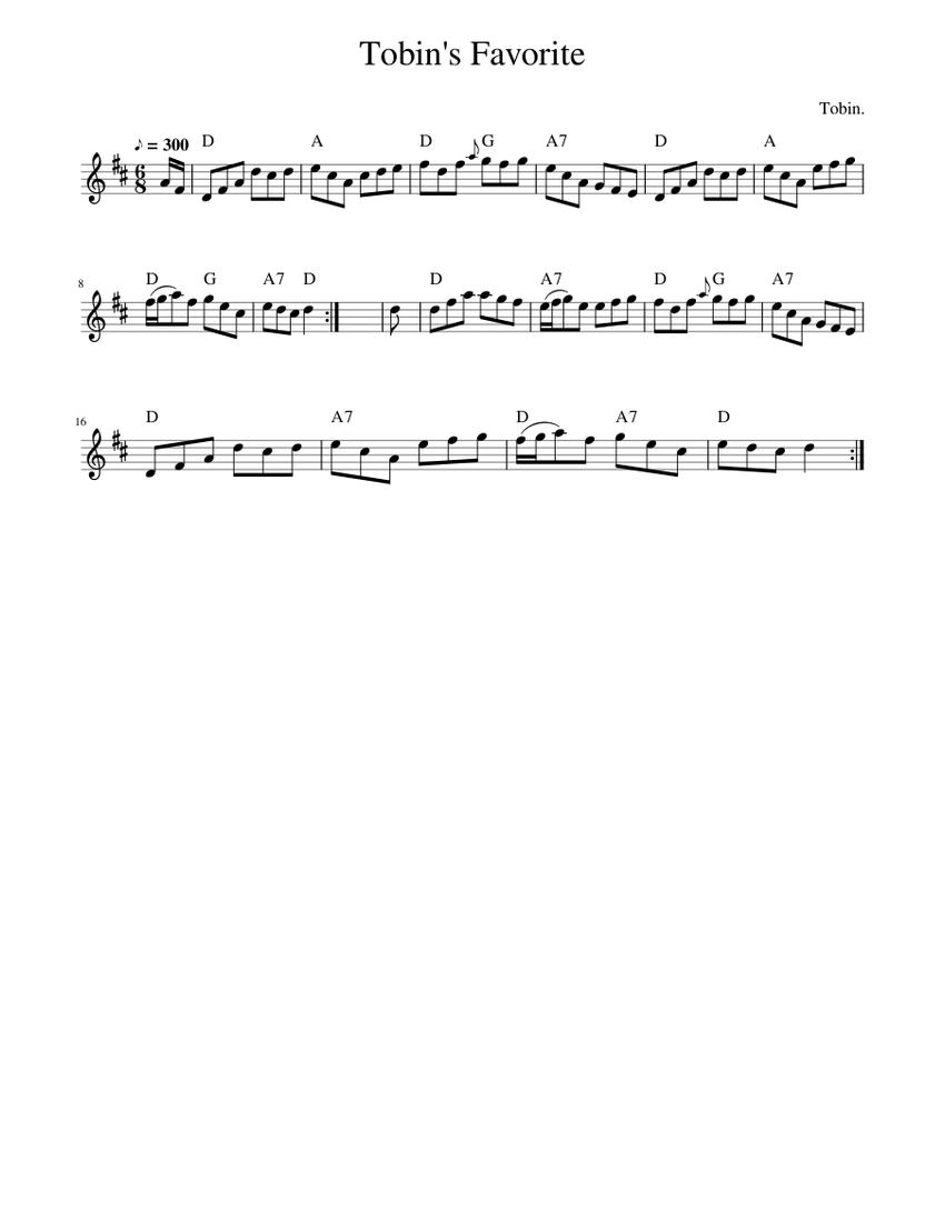 Tobin - Tobin's Favorite Sheet music for Piano (Solo) | Musescore.com
