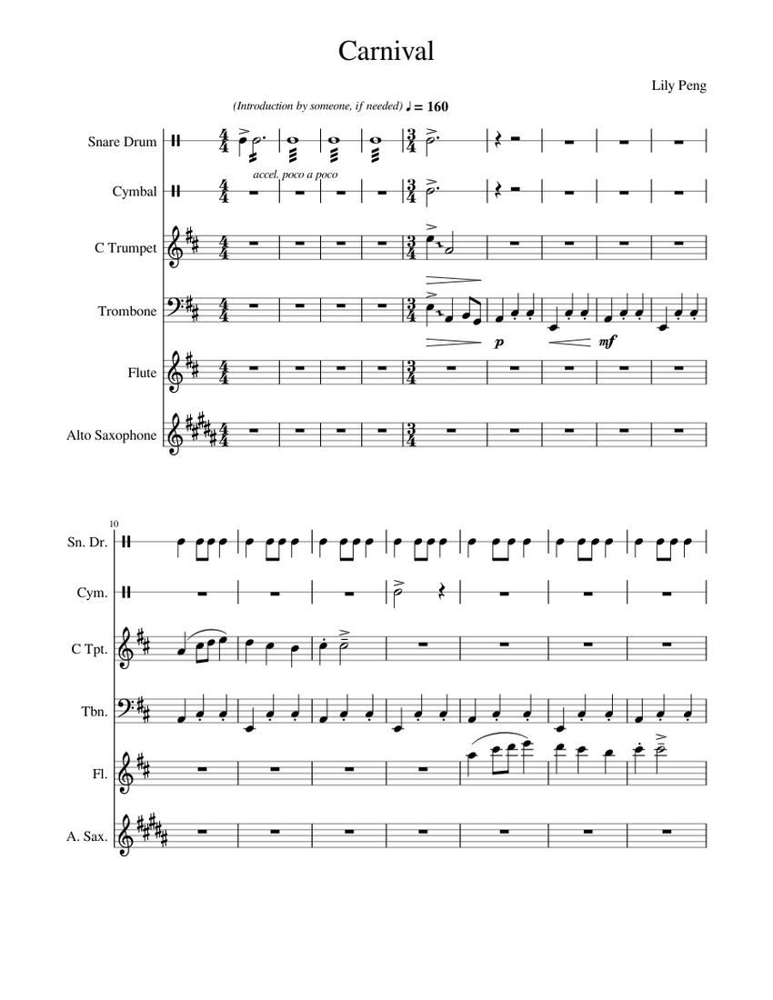 Carnival - piano tutorial