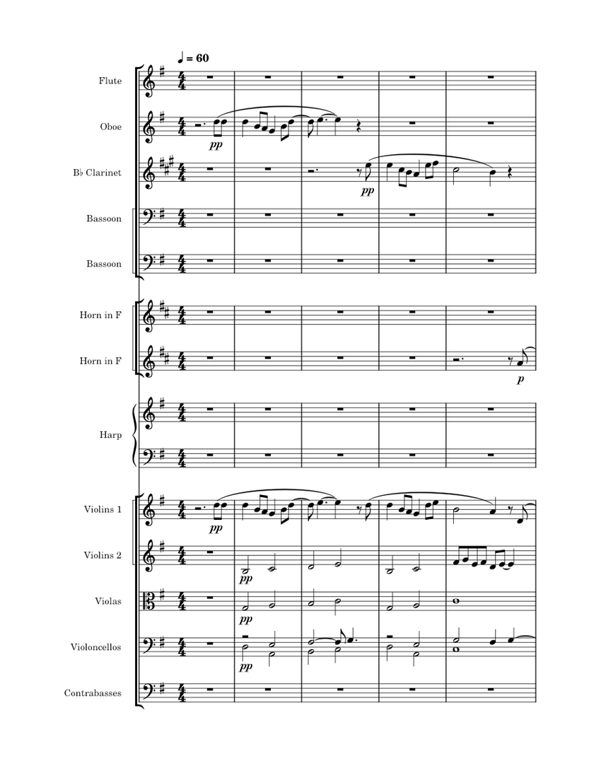 Lydia, Oh Lydia – Ben Levin Sheet music for Flute, Oboe, Clarinet in b ...