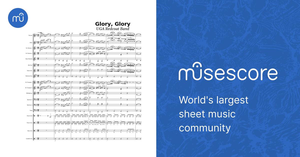 Glory, Glory – Hugh Hodgson (Pep Tune Arrangement) Sheet Music for Tuba ...