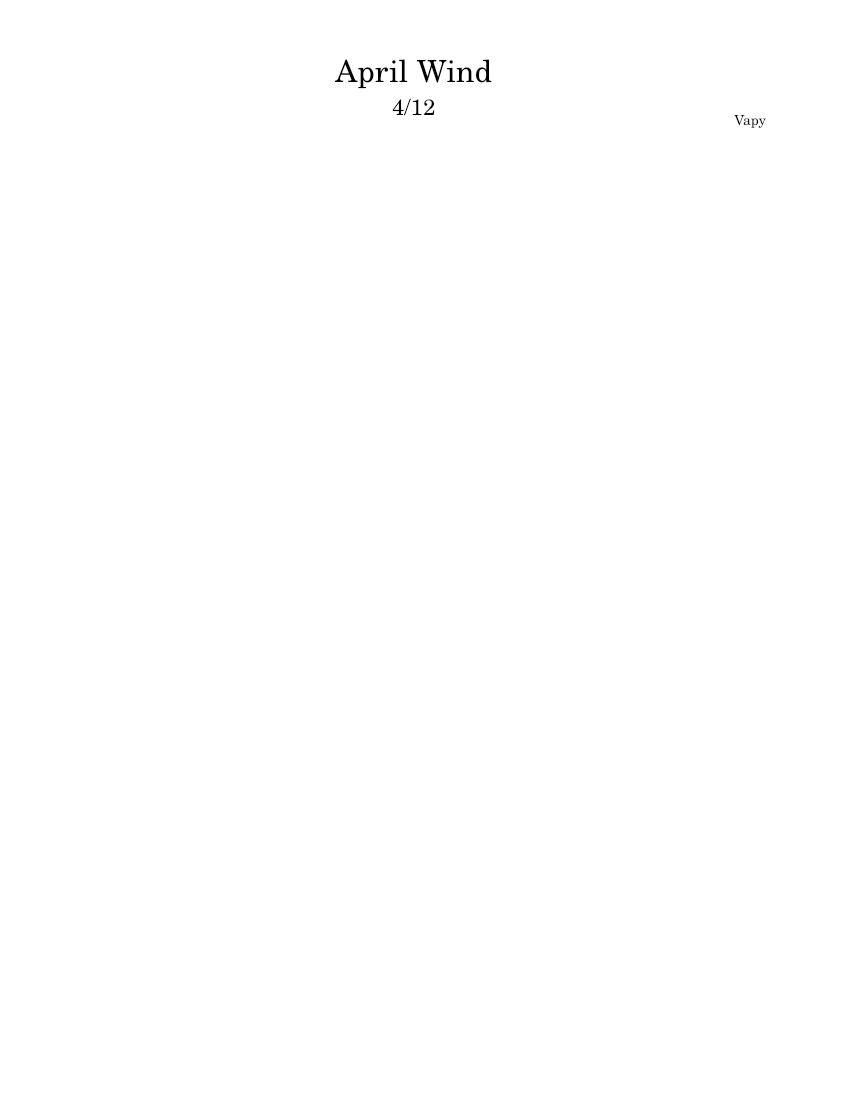 April Wind Sheet music for Tuba, Flute piccolo, Flute, Oboe & more ...