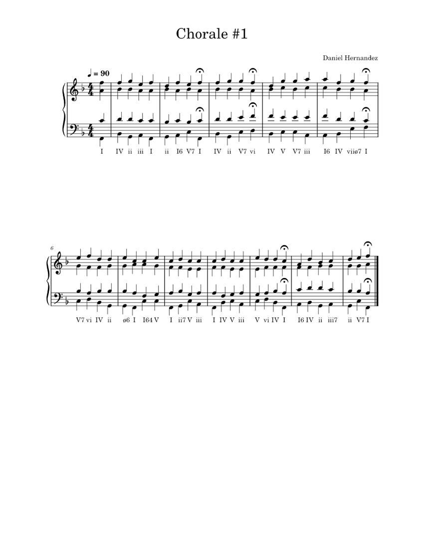 Chorale – Johann Sebastian Bach Chorale #1 - piano tutorial