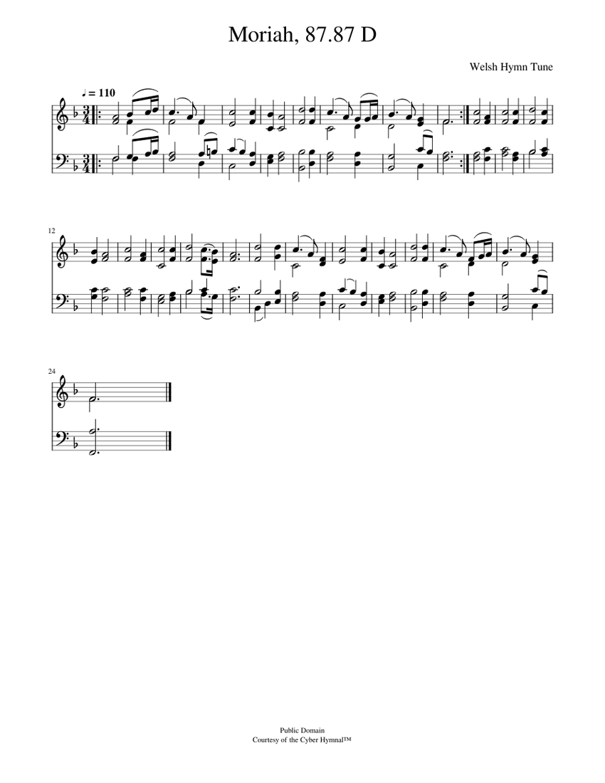 Love divine, all loves excelling - Beecher John Zundel Sheet Music for ...