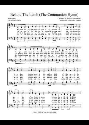 Play Official Version Of Behold The Lamb Sheet Music By Keith Getty For