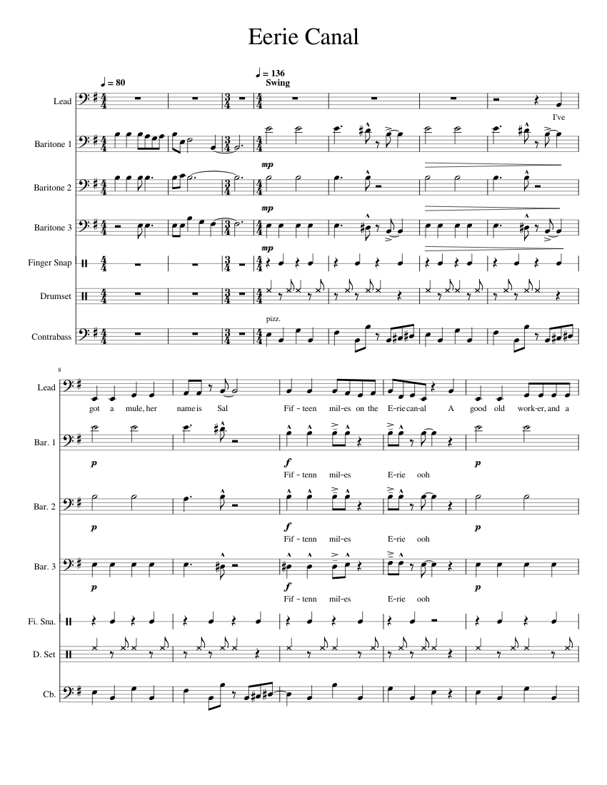 The Erie Canal Bass Singer Cover Score Sheet Music For Bass Voice the-erie-canal-bass-singer-cover-score-sheet-music-for-bass-voice