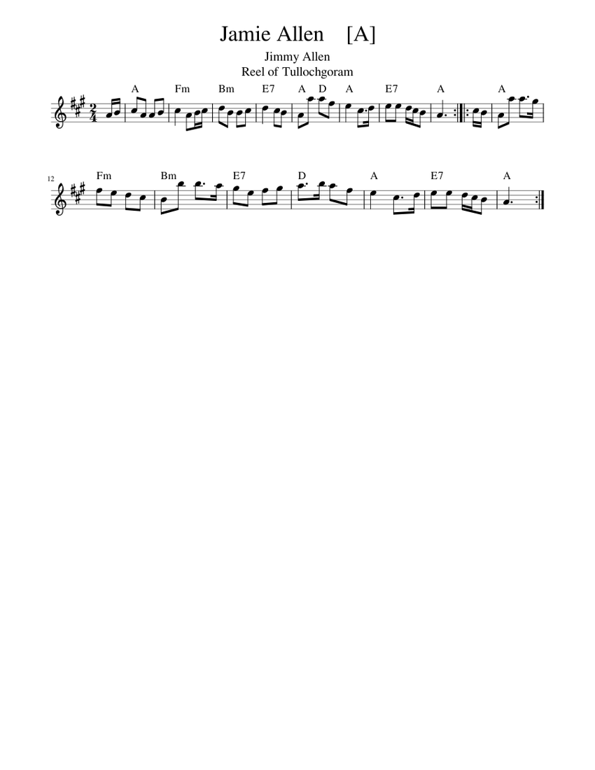 Jamie Allen Sheet music for Piano (Solo) Easy | Musescore.com