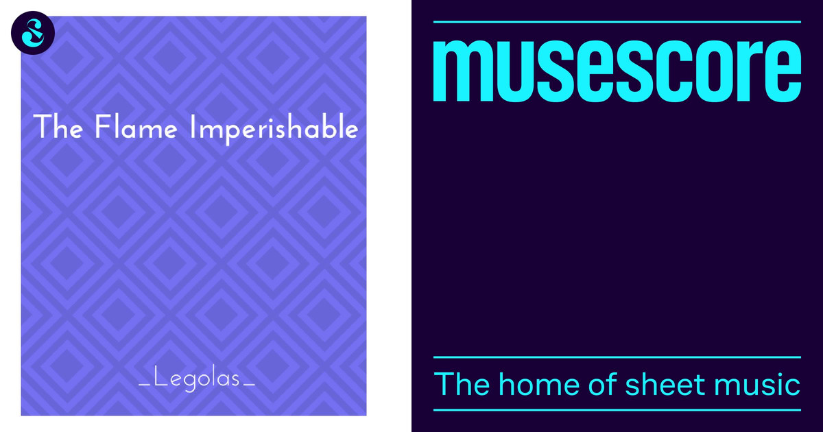 The Flame Imperishable Sheet music for Piano, Vocals, Snare drum ...