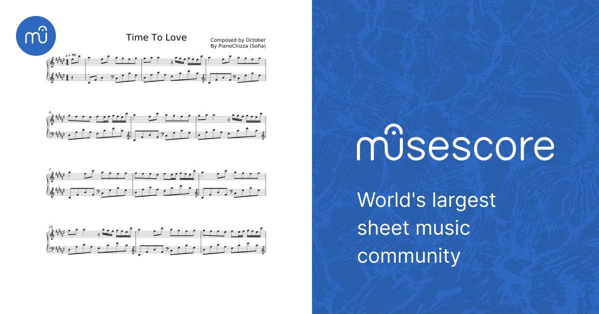Time to Love - 악토버 (OCTOBER) Sheet Music for Piano (Solo) | MuseScore.com