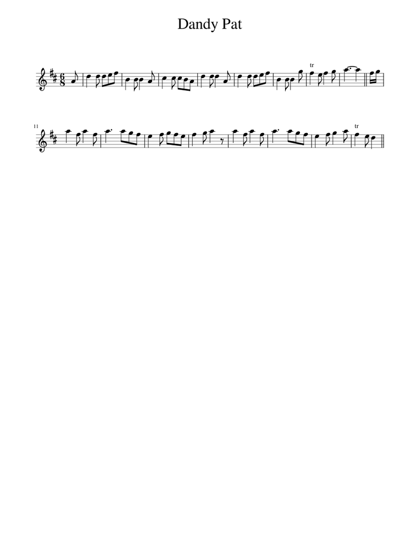 Dandy Pat Sheet music for Piano (Solo) Easy | Musescore.com