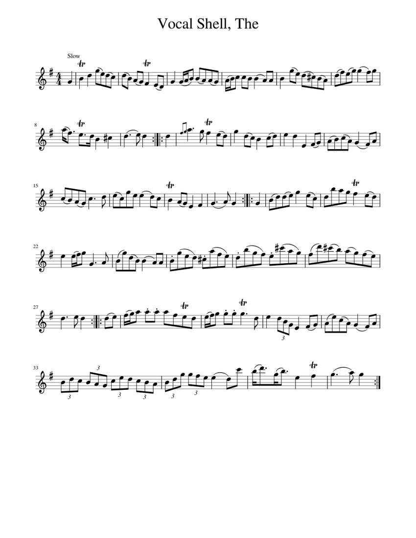 The Vocal Shell Sheet music for Piano (Solo) Easy | Musescore.com