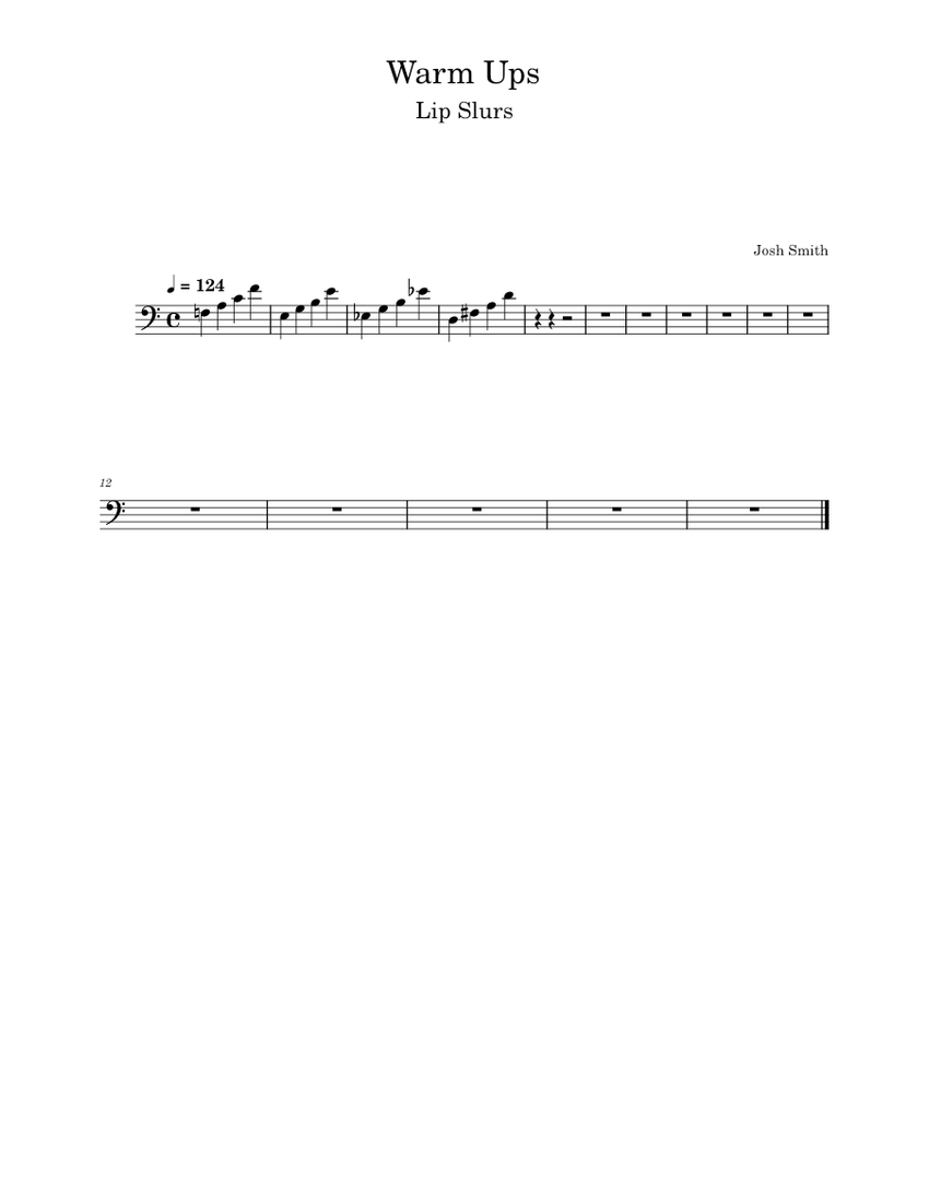 Warm Ups Sheet music for Piano (Solo) | Musescore.com