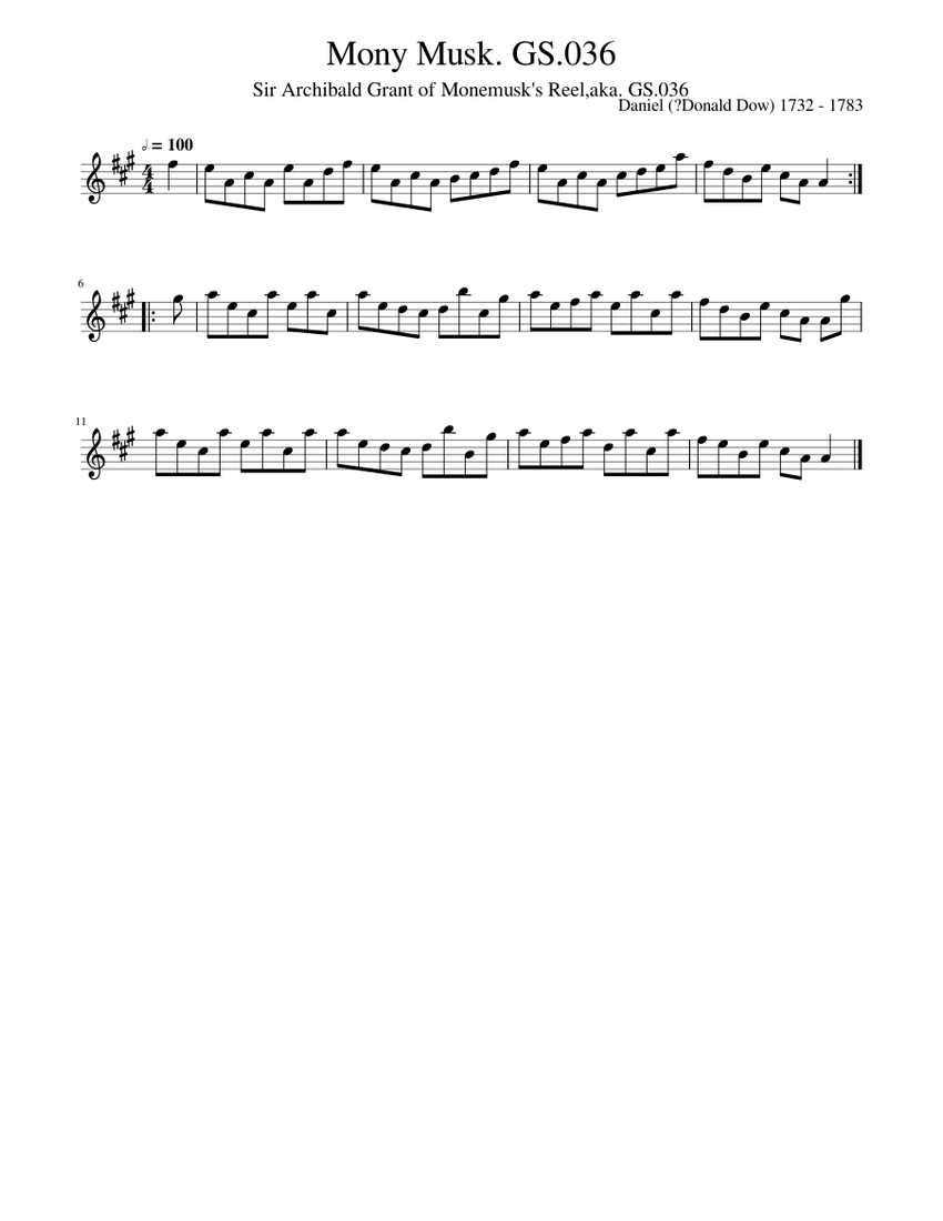 Mony Musk. GS.036 Sheet music for Piano (Solo) | Musescore.com