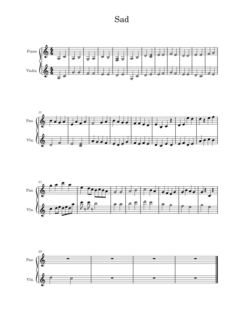 SAD MUSIC - piano tutorial