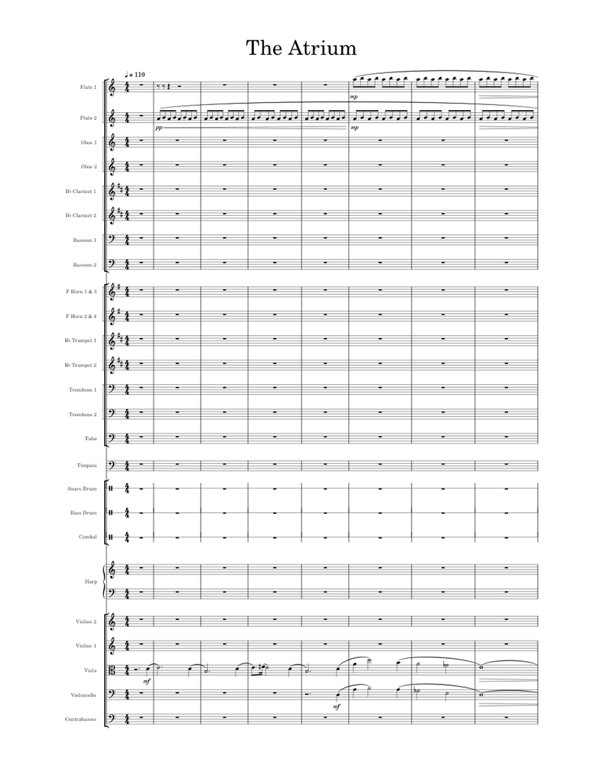 The Atrium Sheet music for Trombone, Tuba, Flute, Oboe & more ...
