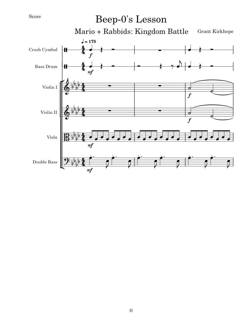 Beep-0's Lesson (Mario + Rabbids: Kingdom Battle) - Transcribed Score ...