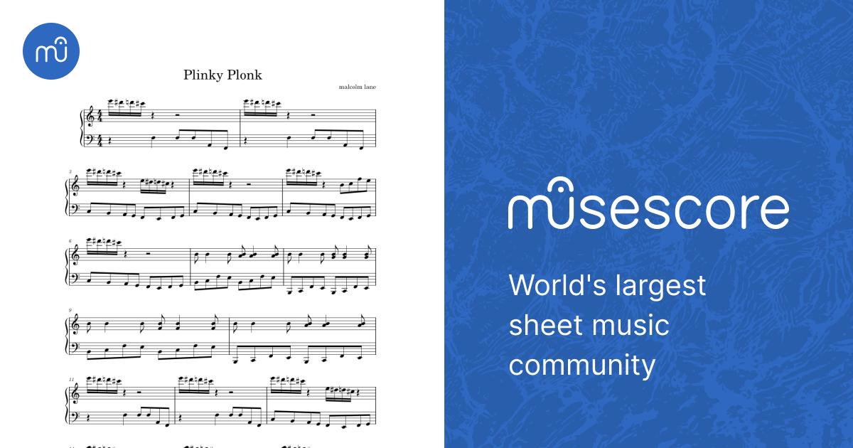 Plinky Plonk Sheet music for Piano (Solo) | Musescore.com