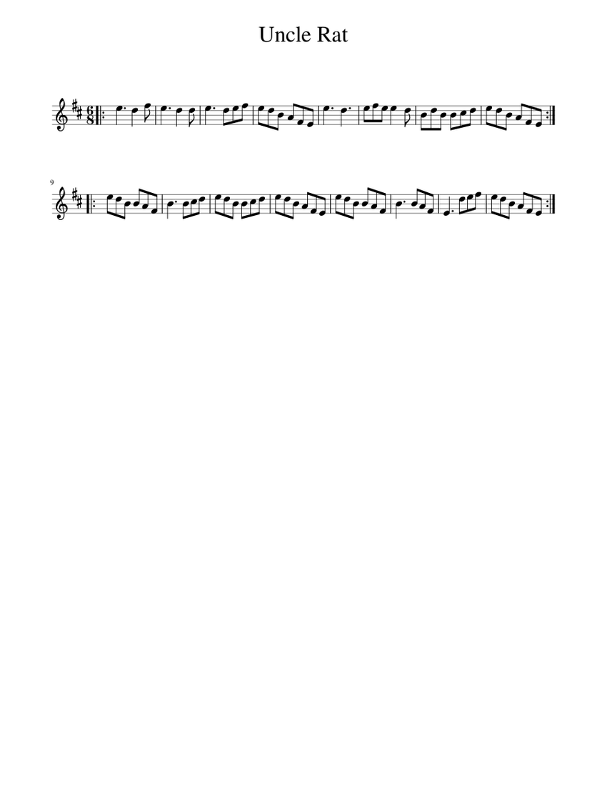Uncle Rat Sheet music for Piano (Solo) Easy | Musescore.com
