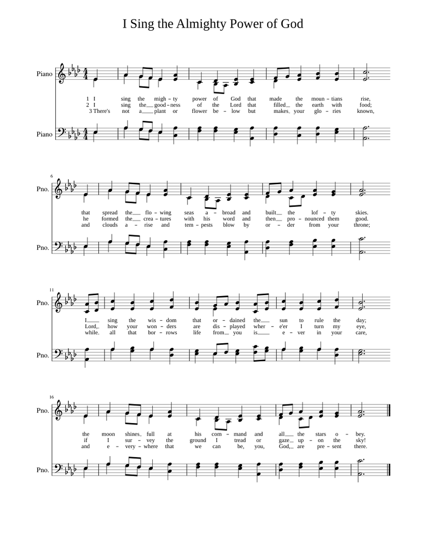 Ellacombe Sheet music for Piano (Piano Duo) | Musescore.com