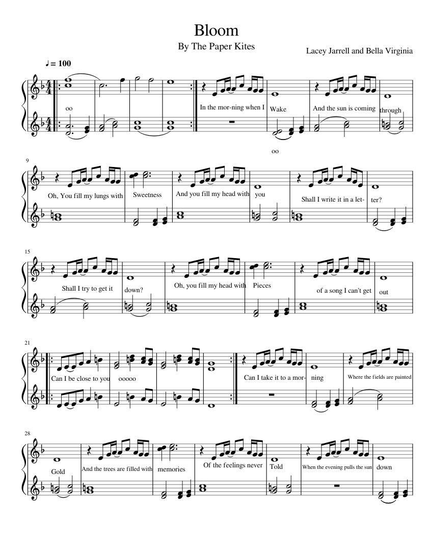 Bloom Sheet music for Piano (Solo) Easy | Musescore.com