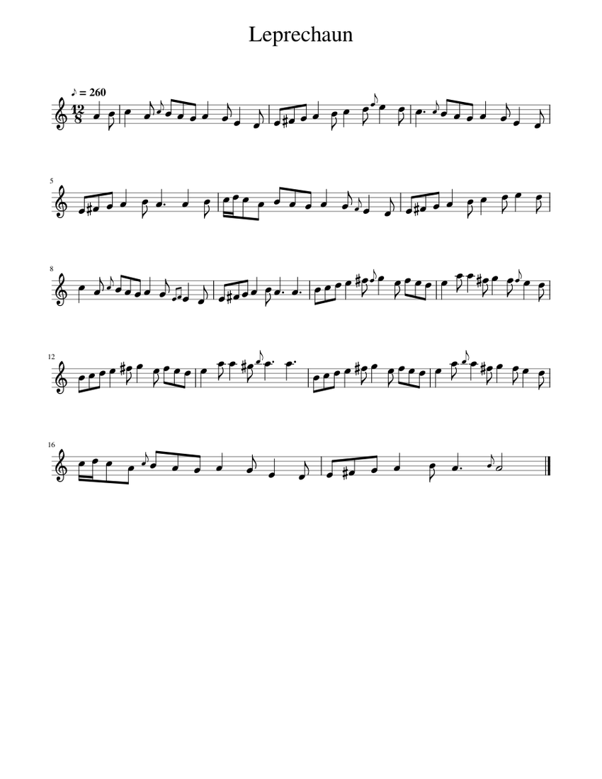 Leprechaun Sheet music for Piano (Solo) | Musescore.com