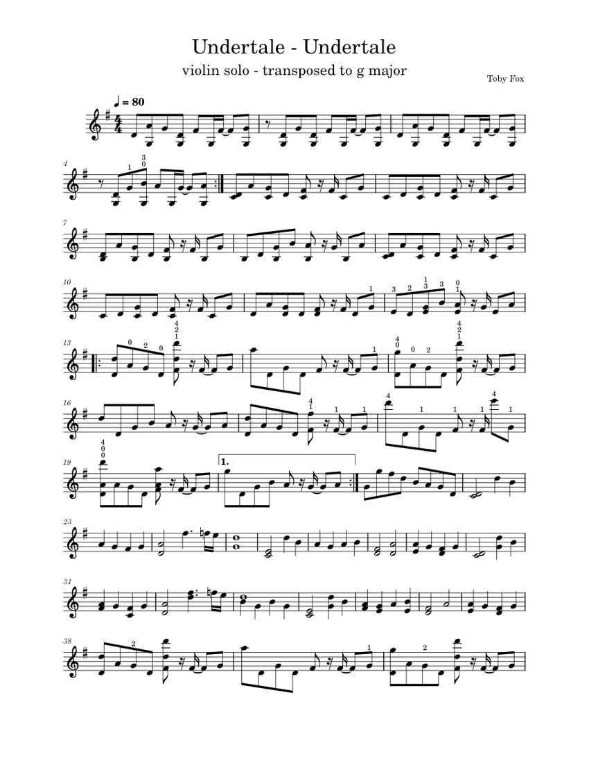 Undertale – Toby Fox - piano tutorial