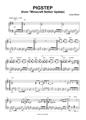 Play Official version of Pigstep Sheet Music by Lena Raine | MuseScore.com