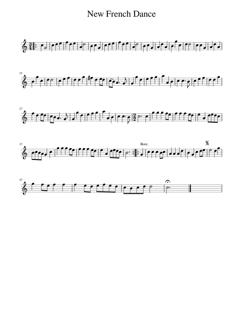New French Dance Sheet music for Piano (Solo) Easy | Musescore.com