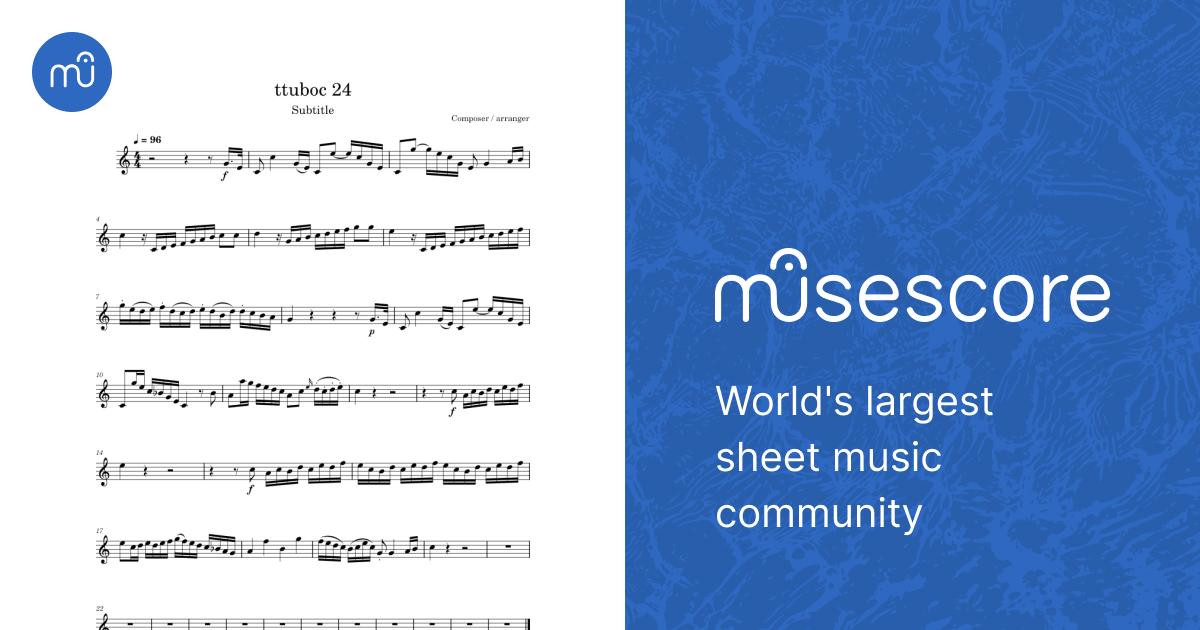 ttuboc 24 bottom temppo Sheet music for French horn (Solo) | Musescore.com