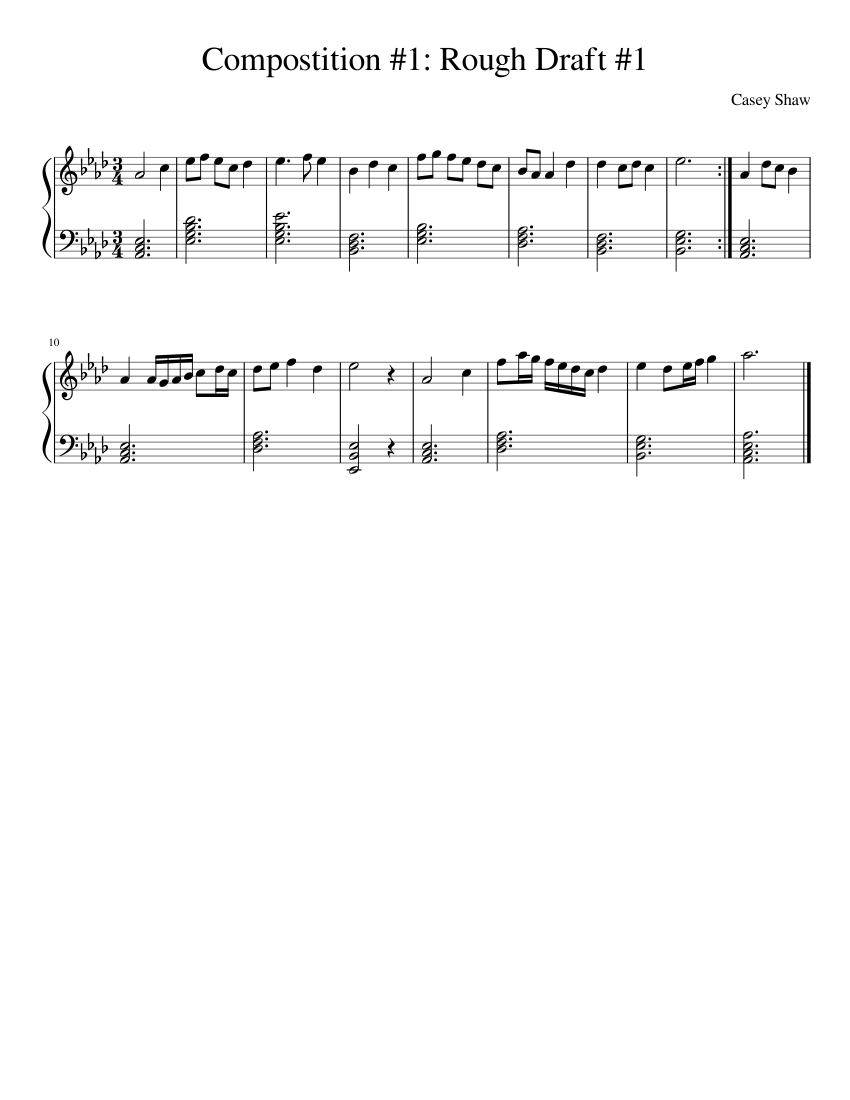 COMP Sheet music for Piano (Solo) Easy | Musescore.com