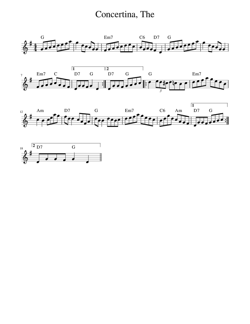 The Concertina Sheet music for Piano (Solo) Easy | Musescore.com