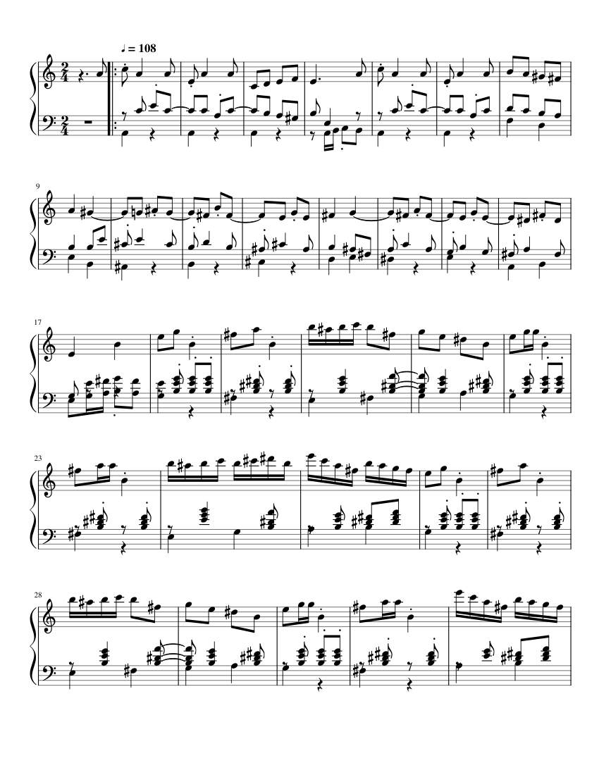 "Creepy" Sheet music for Piano (Solo) | Musescore.com