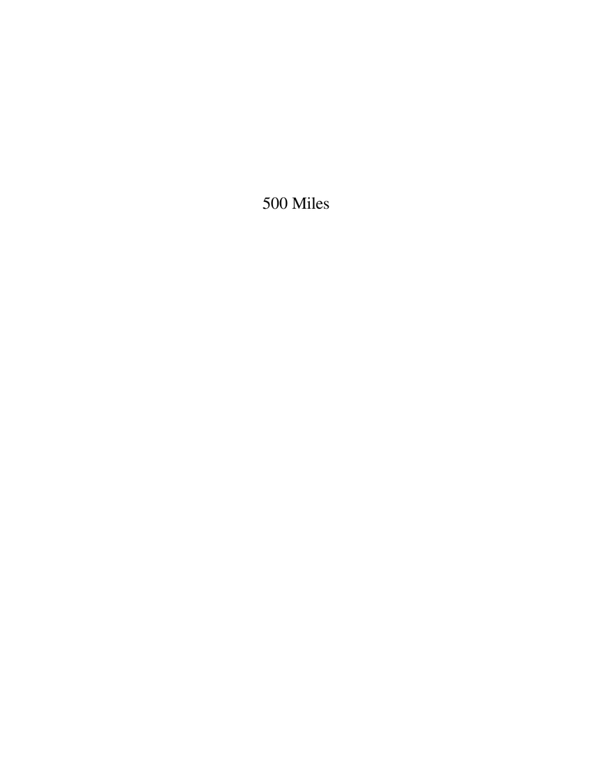 500 Miles Sheet music for Piano (Solo) | Musescore.com