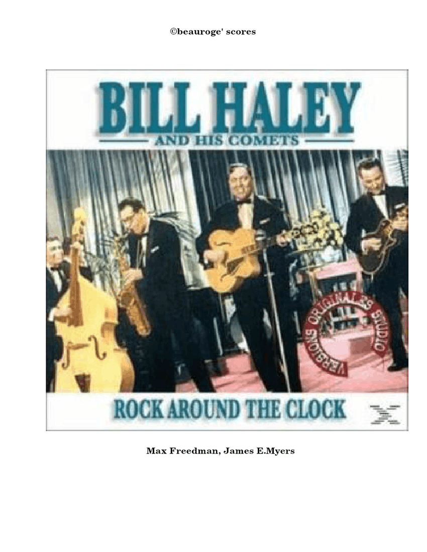 Rock Around The Clock Sheet Music for Vocals, Saxophone tenor, Guitar ...