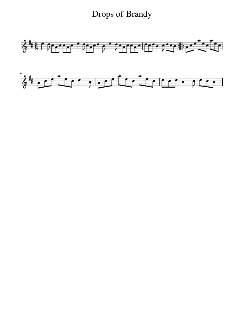 Drops of Brandy Sheet music for Piano (Solo) Easy | Musescore.com