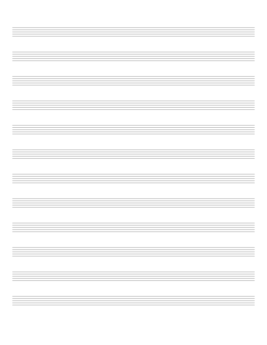 Blank Staff Paper Sheet Music for Piano (Solo) Easy | MuseScore.com