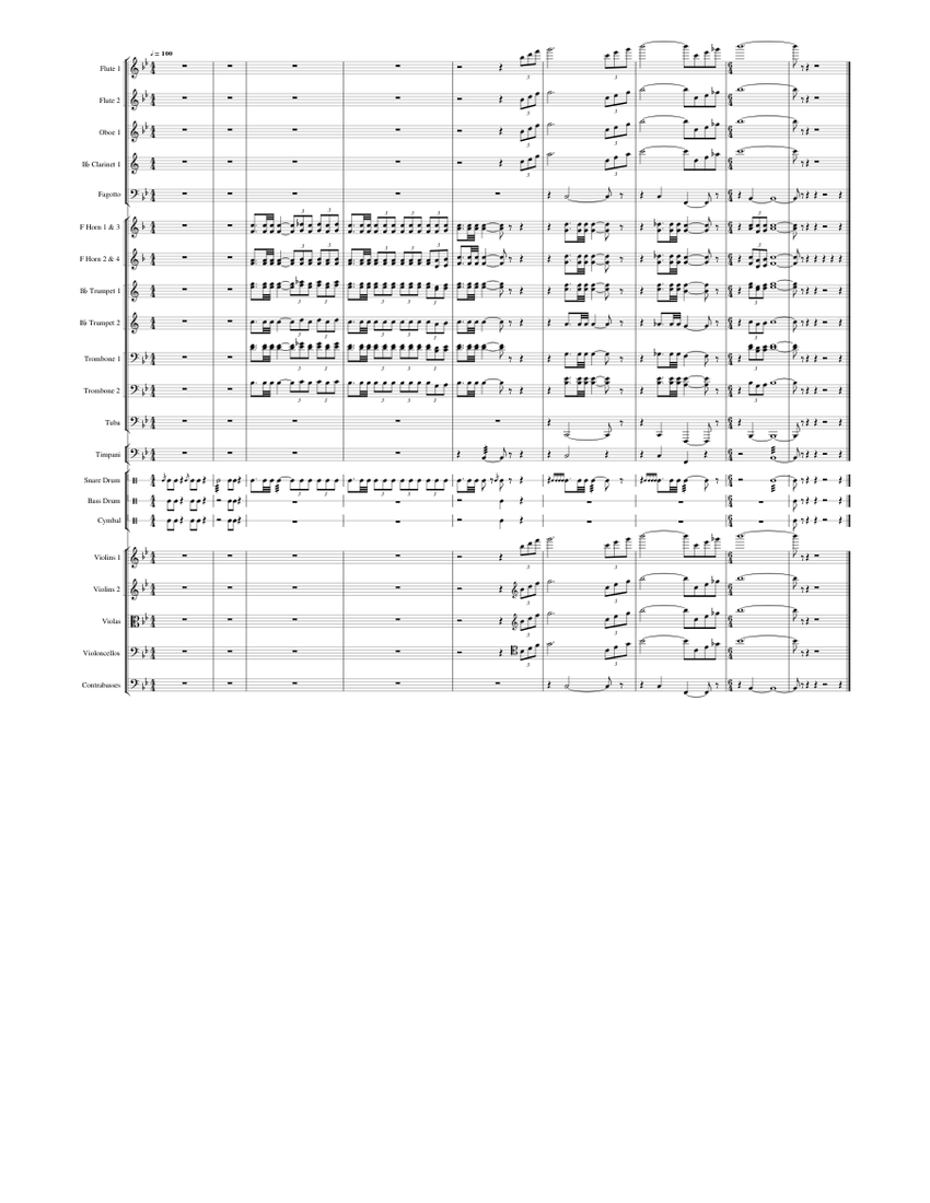 20th Century Fox Fanfare Sheet music for Trombone, Tuba, Flute, Oboe ...
