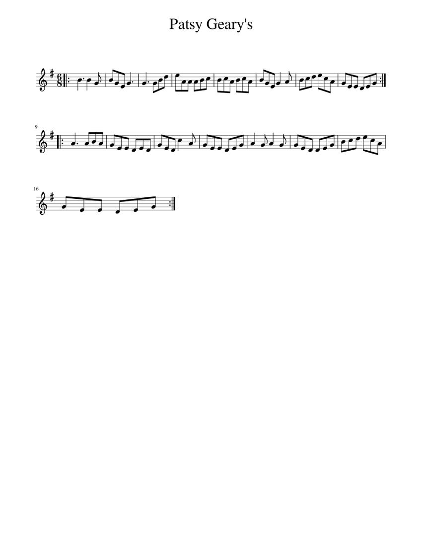Patsy Geary's Sheet music for Piano (Solo) Easy | Musescore.com
