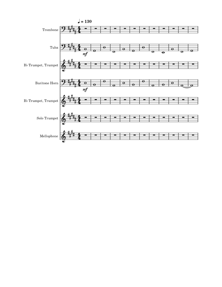 Mary on a cross – Ghost for brass Sheet music for Trombone, Tuba ...