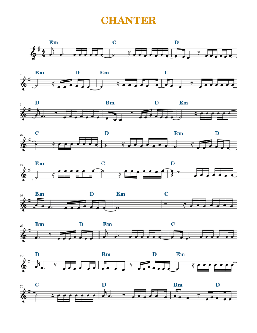 Chanter – Florent Pagny Sheet music for Piano (Solo) | Musescore.com