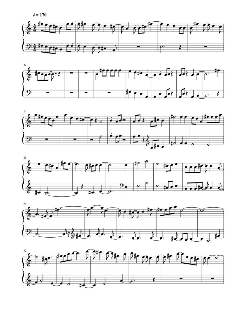 Oblivious Love Sheet music for Piano (Solo) Easy | Musescore.com