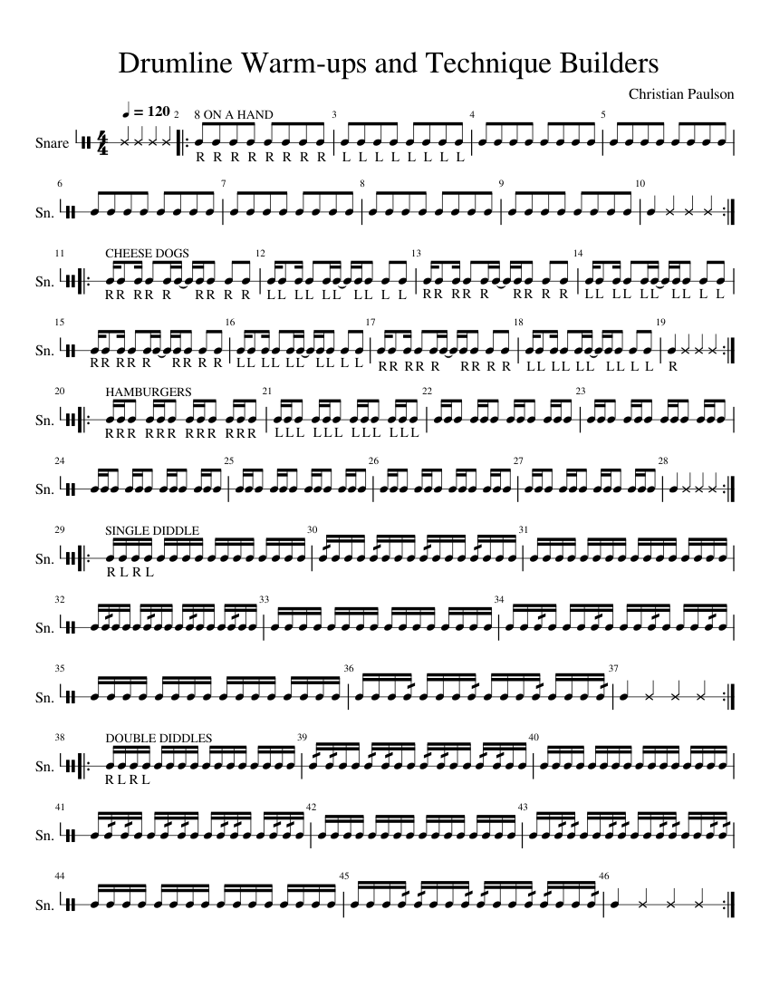 gallop drumline exercise