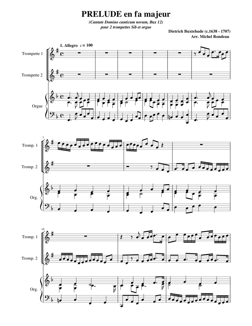 Cantate Domino canticum novum, Bux 12 (Buxtehude, Dietrich), avec intro ...