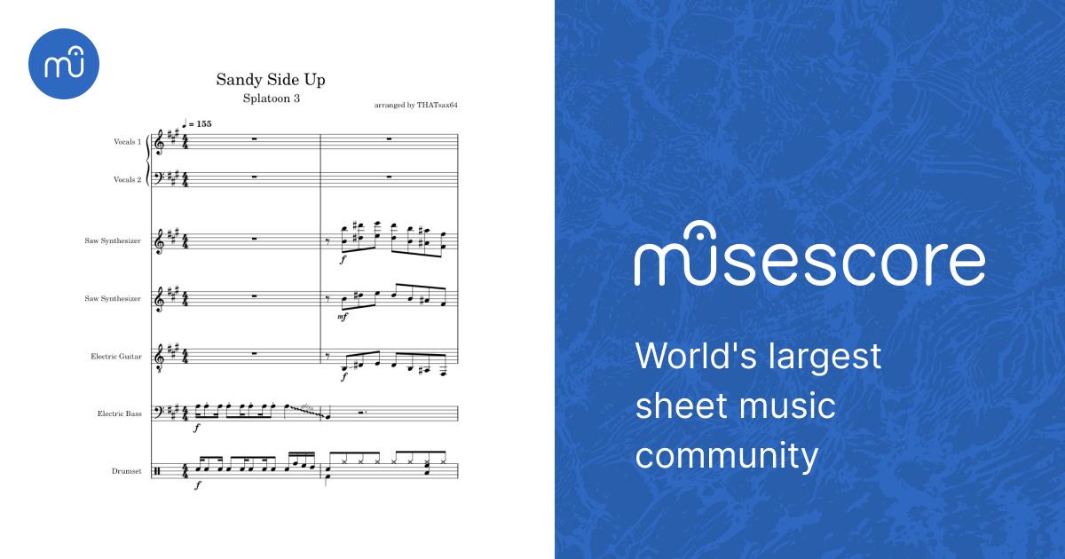 Sandy Side Up (Front Roe) - Splatoon 3 OST Sheet Music for Guitar, Bass ...